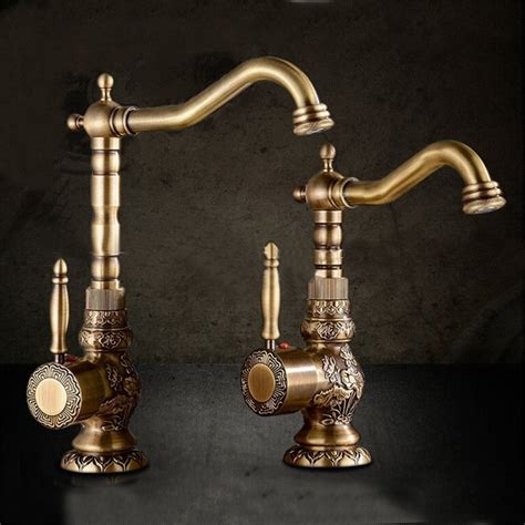 Antique Brass Bathroom Faucet Vintage Bathroom Sink Faucets Online