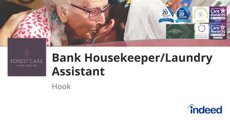 Bank Housekeeperlaundry Assistant Hook Rg27 8jg