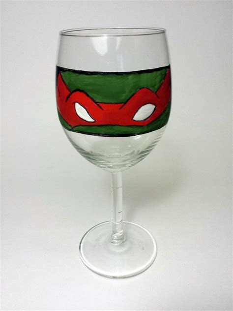Teenage Mutant Ninja Turtles Handpainted Glass Etsy