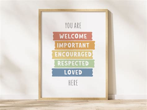 12 Inclusive Posters Inclusive Classroom Decor Inclusion Prints Wall