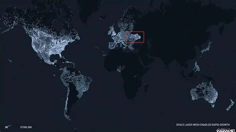 Map Of Starlink Terminals Usage Worldwide Starlink Space Laser Mesh