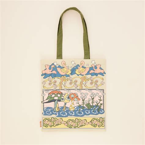 Prynwan พรินวัน I Prynwan X Cuscus The Cuckoos White Totebag กระเป๋า