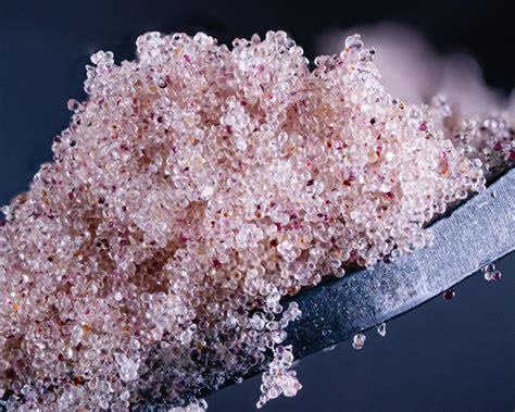 macro of blueberry cotton candy dry sift heads static cleaned r dabs