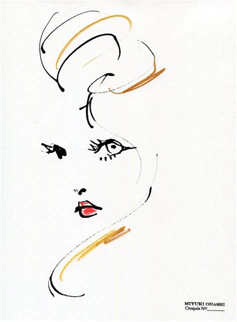 Miyuki Ohashi Drawing Etcetra Drawings Portrait Art Face Art