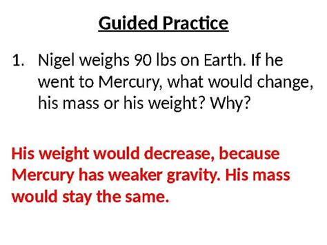 Gravity The Difference Between Mass And Weight By Boston Geology