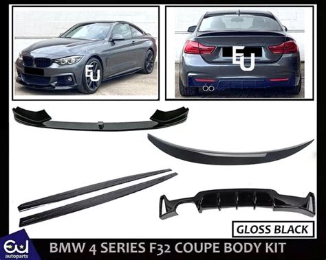 Rear Diffuser Body Kit Bodykit For Bmw F32 4 Series Front Lip Splitter Skirt £214 99 Picclick Uk