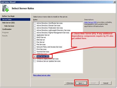 installation and configuration of iis