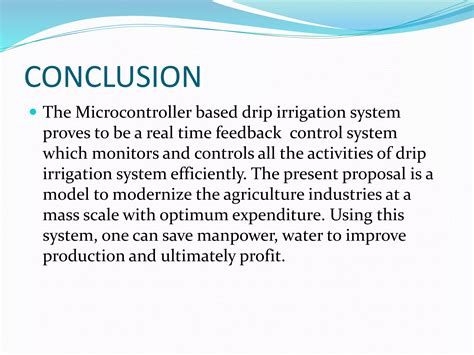 automatic irrigation system ppt pptx