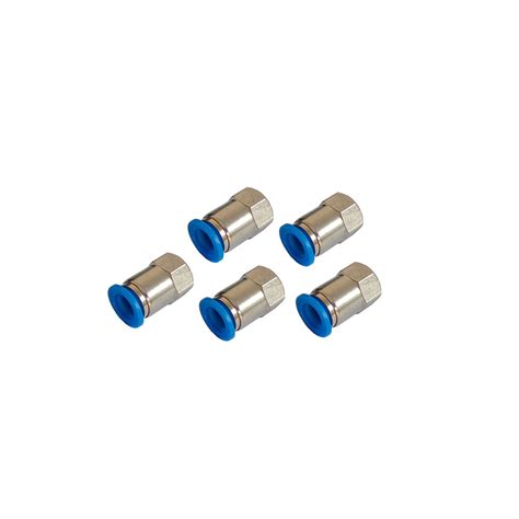 Kit C 5 Conector Fêmea 04mm X 1 8 Tb X Bsp Pneumático Tec Roll