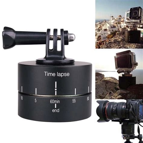 New Arrival Time Lapse 360 Degree Auto Rotate Camera Tripod Head Base