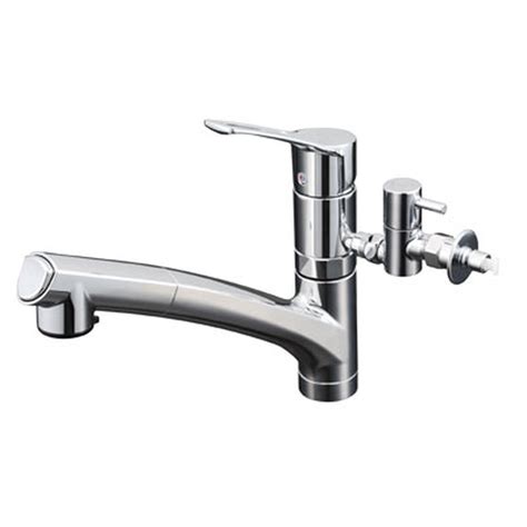 Kvk 流し台用シングルレバー式シャワー付混合栓（分岐止水栓付） Km5021ttu キッチン蛇口、水栓 最安値・価格比較 Yahoo