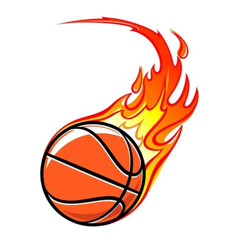Basketball Ball On Fire