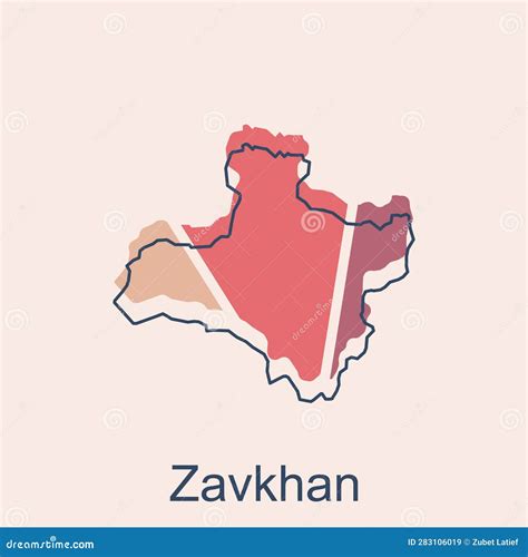 Mongolia Political Map Of Administrative Divisions Vector Illustration