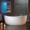 WOODBRIDGE 72 In Acrylic Flatbottom Freestanding Whirlpool And Air