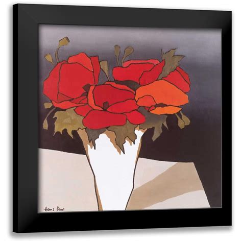 Paus Hans 20x20 Black Modern Framed Museum Art Print Titled Elegant