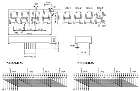 5641as Red 4 Digit Cc Led 7 Segment Display Xlitx 42 Off
