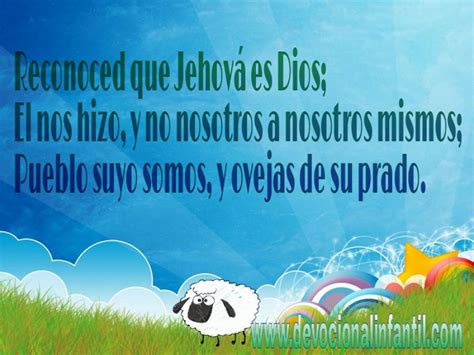 Reconoced Que JehovÁ Es Dios Tarjeta Devocional
