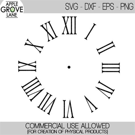 Roman Numeral Clock Face Svg Baseball Roman Numeral Clock Face Svg