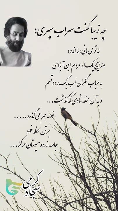 سهراب سپهری نه تو می‌مانی و نه اندوه کلیپ آموزشگویندگی عاشقانه