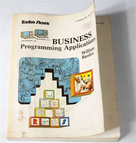 vintage radio shack business programming applications trs 80 cat 62