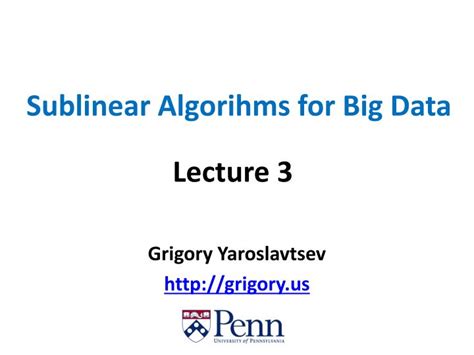 ppt sublinear algorihms for big data powerpoint presentation free