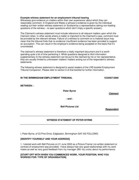 Free 10 Written Statement Samples And Templates In Pdf Ms Word