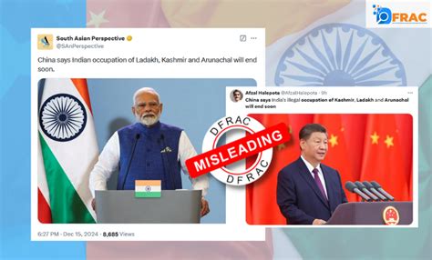 Debunking False Claims Regarding Chinese Intervention In Ladakh