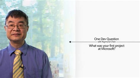 What Was Your First Project At Microsoft One Dev Question With