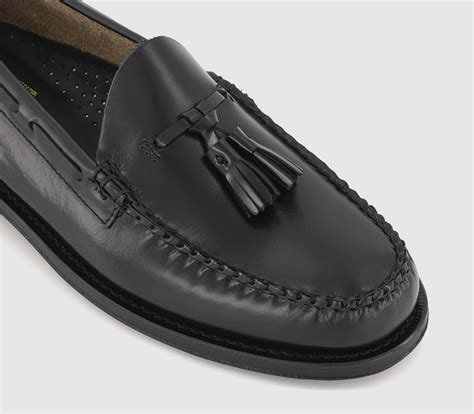 Gh Bass And Co Weejun Heritage Larkin Moc Tassel Loafers Black Mens