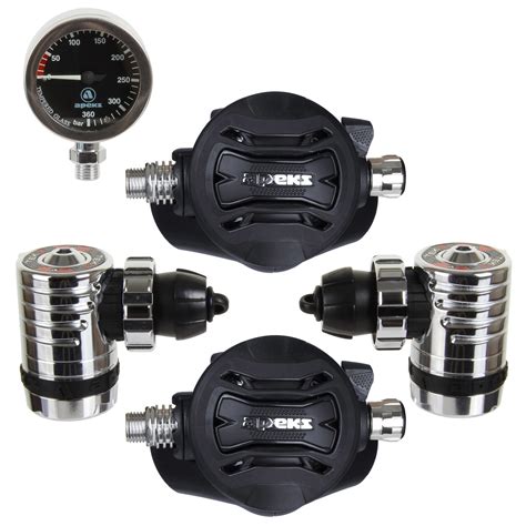 Apeks Tek 3 Regulator Set With Gauge Underwater World