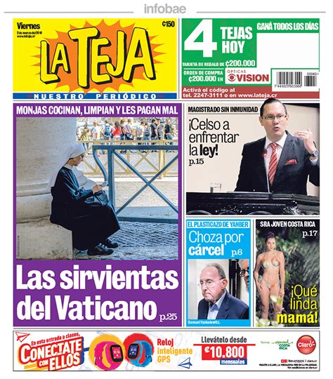 La Teja Costa Rica Viernes 02 De Marzo De 2018 Infobae