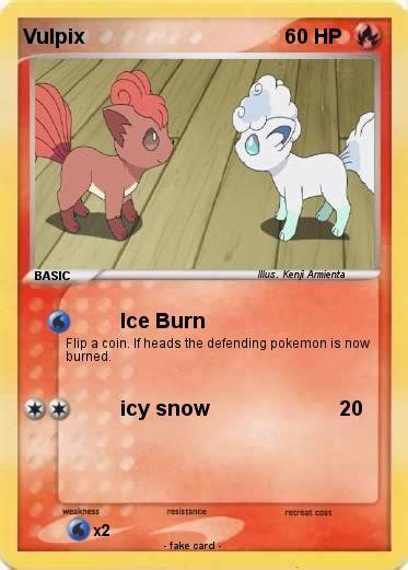 Pokémon Vulpix 396 396 Ice Burn My Pokemon Card