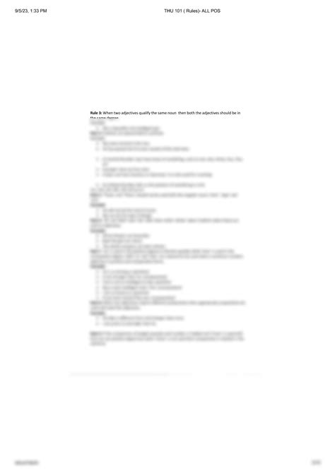 SOLUTION Parts Of Speech Studypool