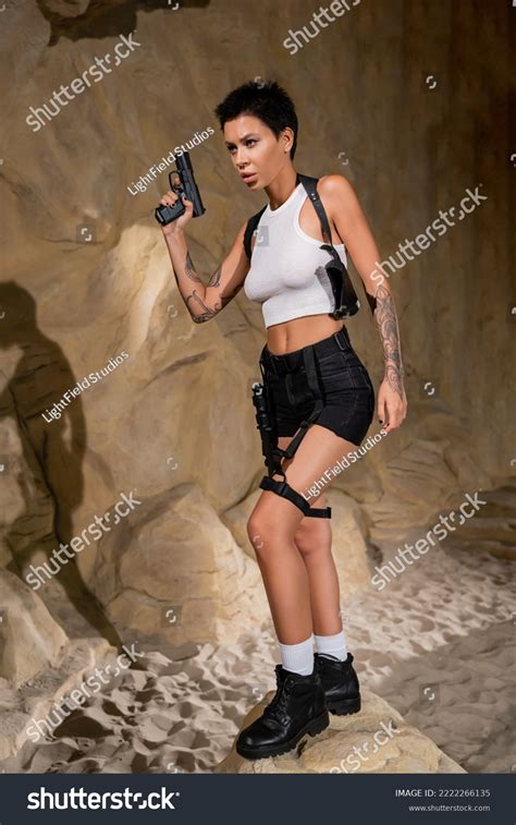 Full Length Sexy Concentrated Archaeologist Crop Stock Photo 2222266135 Shutterstock