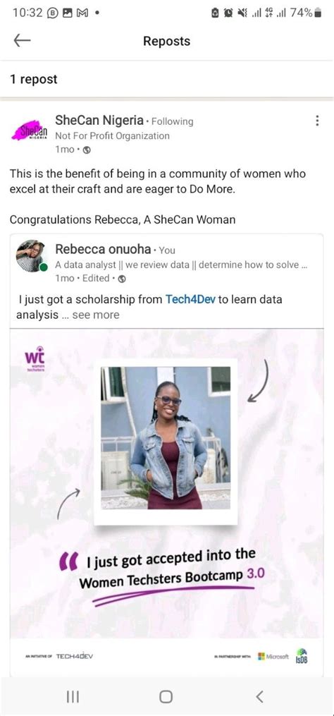 rebecca onuoha on linkedin dataanalysis datacleaning tech4dev