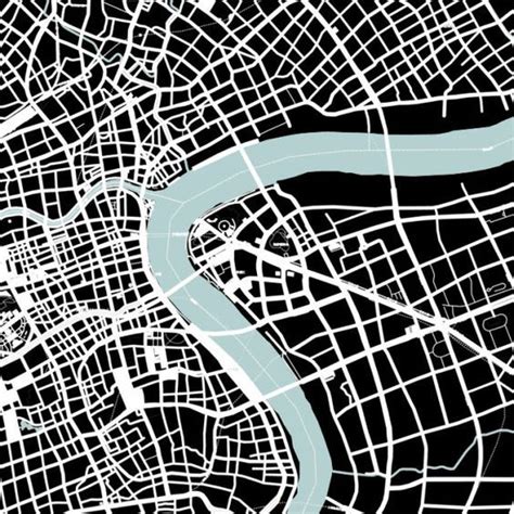Shanghai Map Poster China Map Print Art Deco Series Artofit