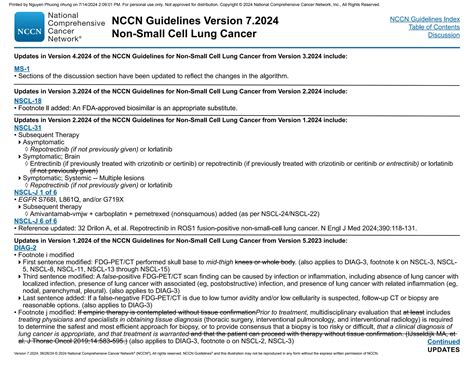 Nccn Clinical Practice Guideline In Oncology Pdf Lung And