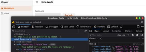Dx Constructed Stylesheet Arent Accessible For Developer Tools