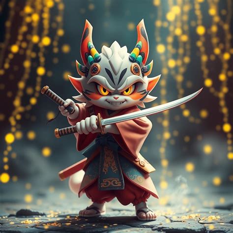 Fierce Yet Adorable The Alluring Yokai With A Katana