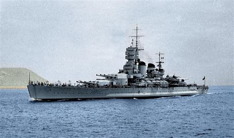 Italian Battleship Littorio Was The Lead Ship Of Her Class Of