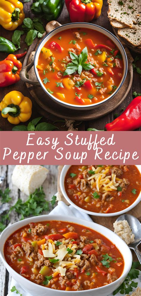 Easy Stuffed Pepper Soup Recipe Cheff Recipes