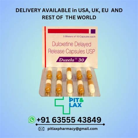30Mg Duzela DR Capsule at Rs 165/stripe | Duloxetine HCL Tablet in ...