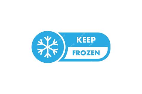 Premium Vector Keep Frozen Label Keep Frozen Icon Sticker