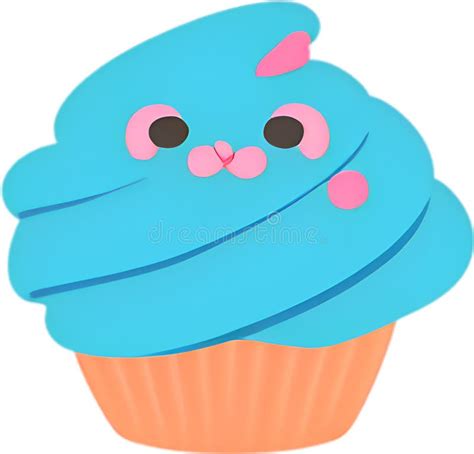 Cupcake Icon A Cute Colorful Cupcake Icon Ai Generated Stock Image