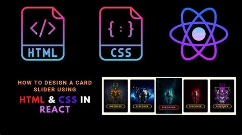 How To Design Card Slider Using HTML CSS In React JS YouTube