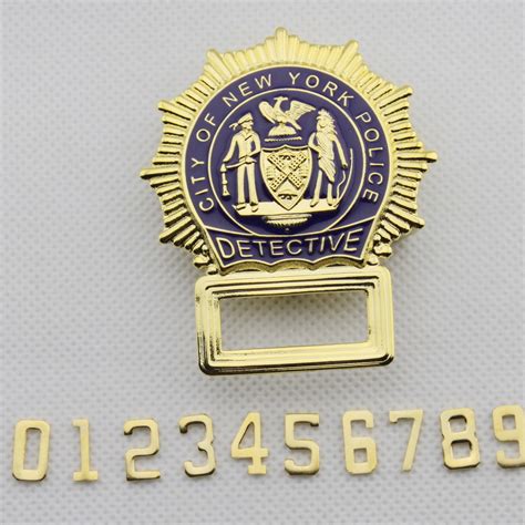 Ny New York Detective Police Badge Replica Movie Props