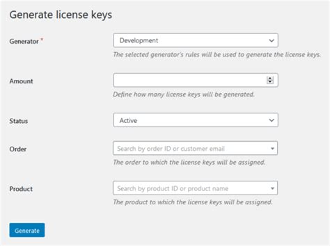 Generating License Keys License Manager For Woocommerce