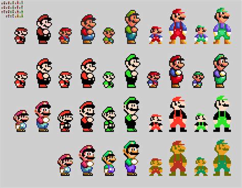10x New Smb1 And Smw Luigi Sprite With Smb3 By Abbysek On Deviantart