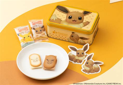 “イーブイ缶”発売 「ポケモン東京ばな奈 はみ出しチョコのクッキーサンド」新商品 Sp付箋プレゼントも オトナンサー
