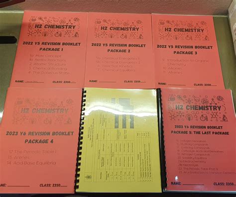 A Level H2 Chemistry Ri Revision Packages 2023 Hobbies And Toys Books